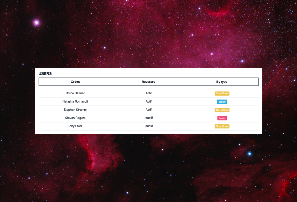 Créer une datatable en CSS - Medrupaloscil